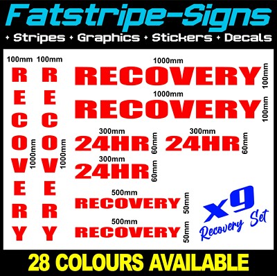 RECOVERY TRUCK STICKERS GRAPHICS STRIPES to fit TRANSIT IVECO RELAY ...
