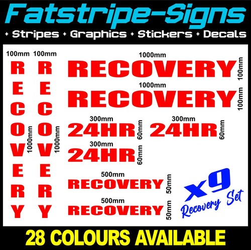 RECOVERY TRUCK STICKERS GRAPHICS STRIPES to fit TRANSIT IVECO RELAY ...