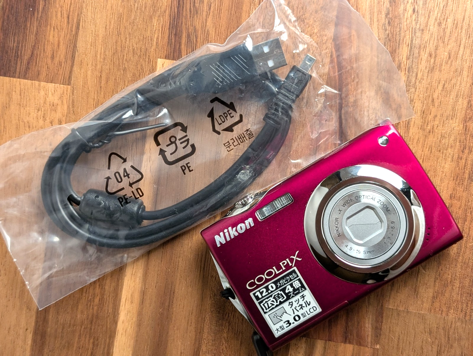 N MINT Nikon Coolpix S4000 Digital Camera 12.0MP 4x English Japan Ruby ...