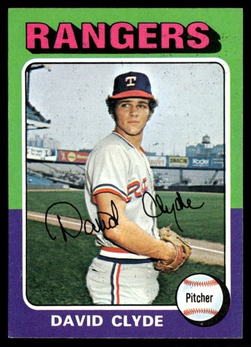 1975 Topps Mini David Clyde Texas Rangers #12 | eBay