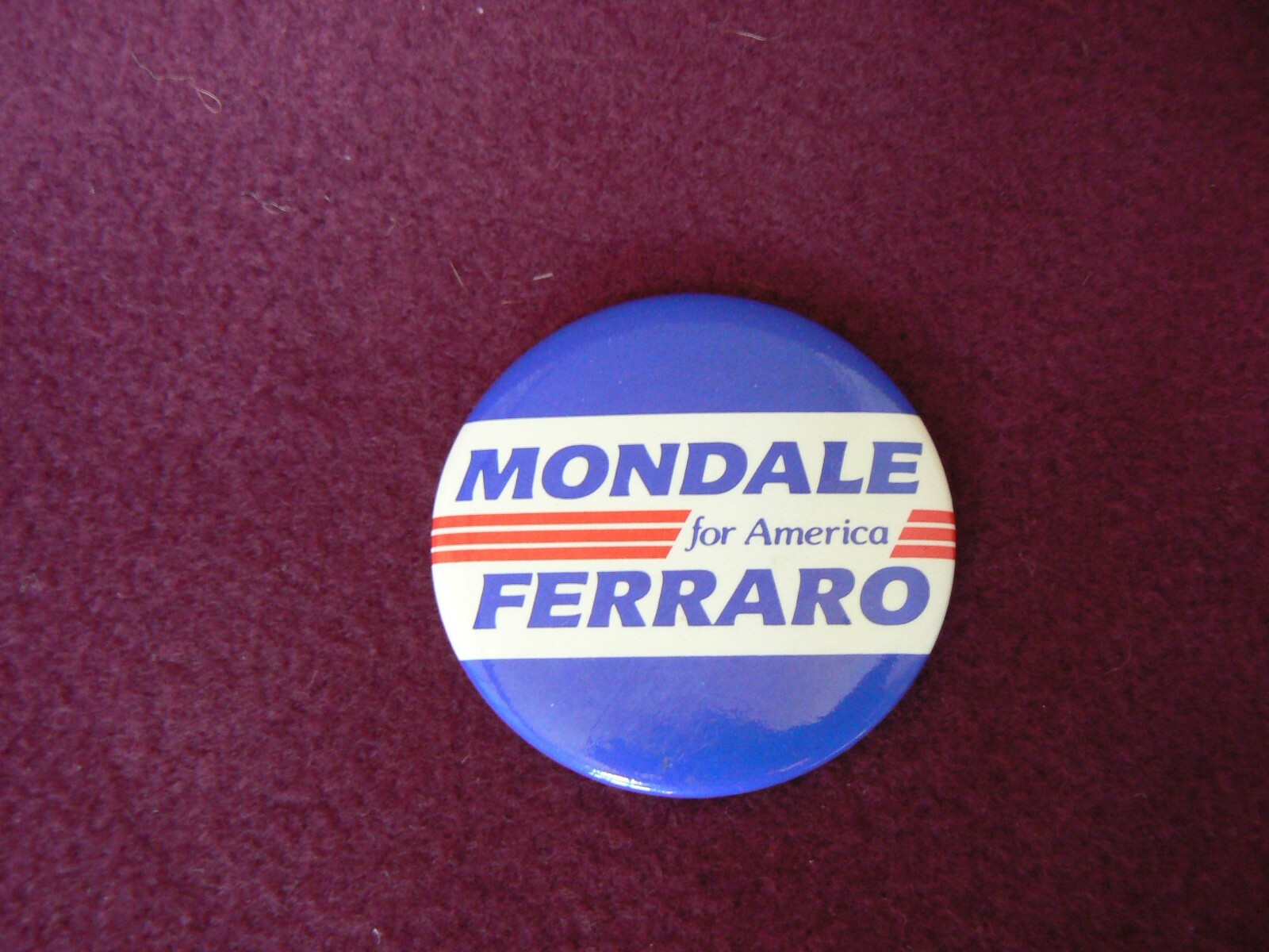 Mondale - Ferraro political campaign button and flyer; 1984 president ...