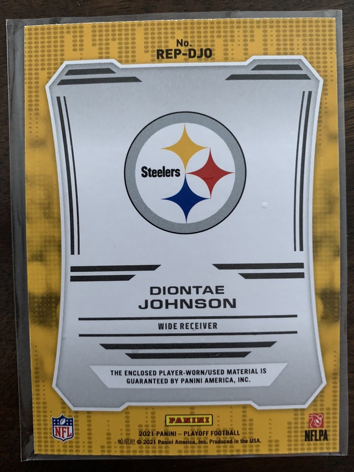 2021 Panini playoff football Diontae Johnson rookie patch | eBay