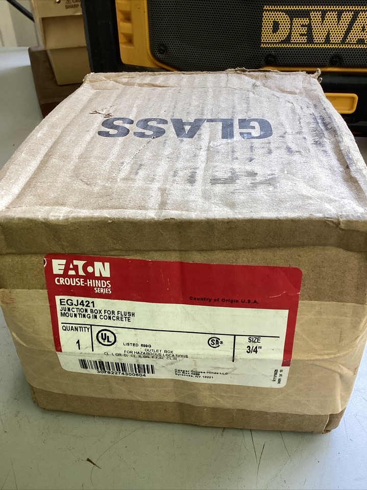 Eaton crouse-hinds #EGJ421 explosion proof concrete mounted junction ...