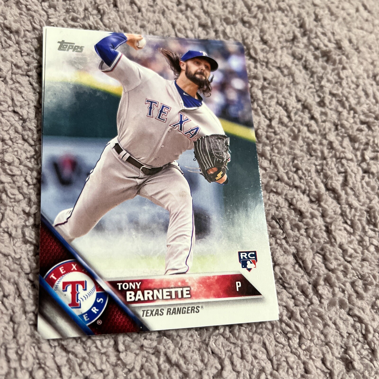 2016 Topps Update Tony Barnette #US135 Texas Rangers Rookie | eBay