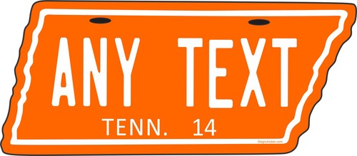 Vintage style, Tennessee, replica, custom, Tennessee shaped tag, VOLS ...