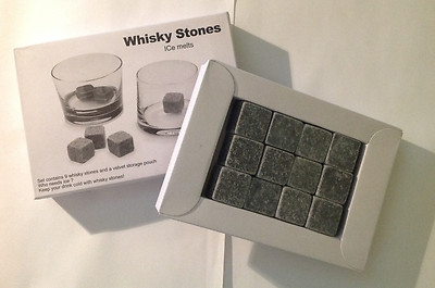 12 pcs Whiskey Whisky Stones Scotch Soapstone Cold Glacier Ice Cubes ...