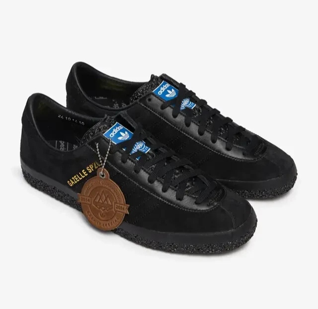 adidas Originals GAZELLE SPZL Trainers Sneakers Mens BLACK ( Size UK 9 ...