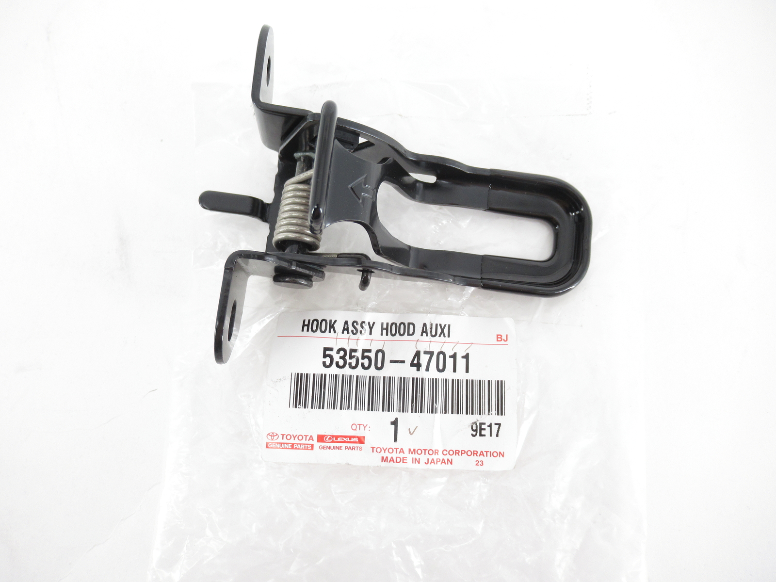 Genuine 2010-2015 Toyota Prius Hood Auxiliary Safety Catch Hook Assy ...