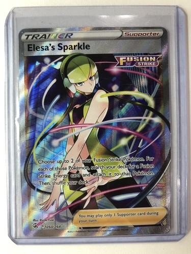 Pokémon TCG Elesa's Sparkle Fusion Strike 260/264 Holo Full Art | eBay