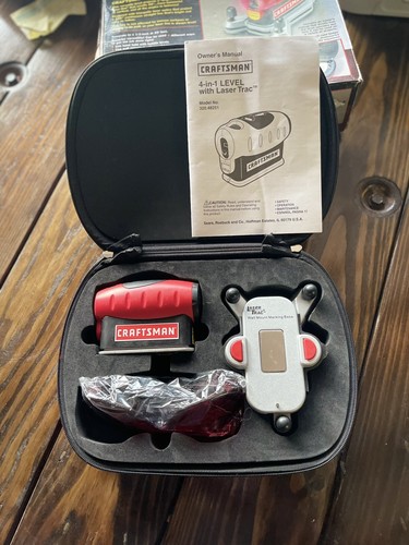 Craftsman 4-in-1 Level with Laser Trac w/ carry case Model 320.48251 No ...
