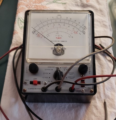 Lafayette Volt Ohm Meter Vintage LRE Solid State Bench/ Table Top- Not ...