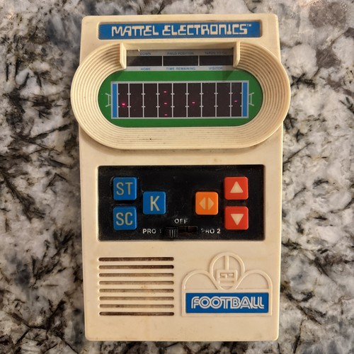 Vintage Mattel Classic Football Handheld Electronic Game 2000 - Tested ...