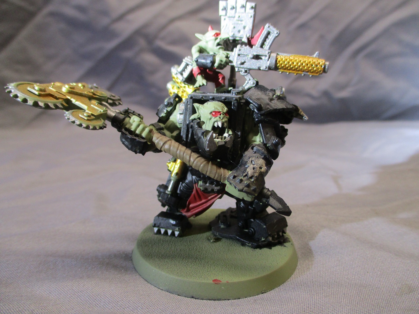 Warhammer 40k Games Workshop Ork Warboss In Mega Armour Painted ...