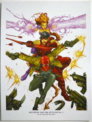 DC New 52 RED HOOD & The OUTLAWS #1 Cover Print Artist Kenneth Rocafort ...