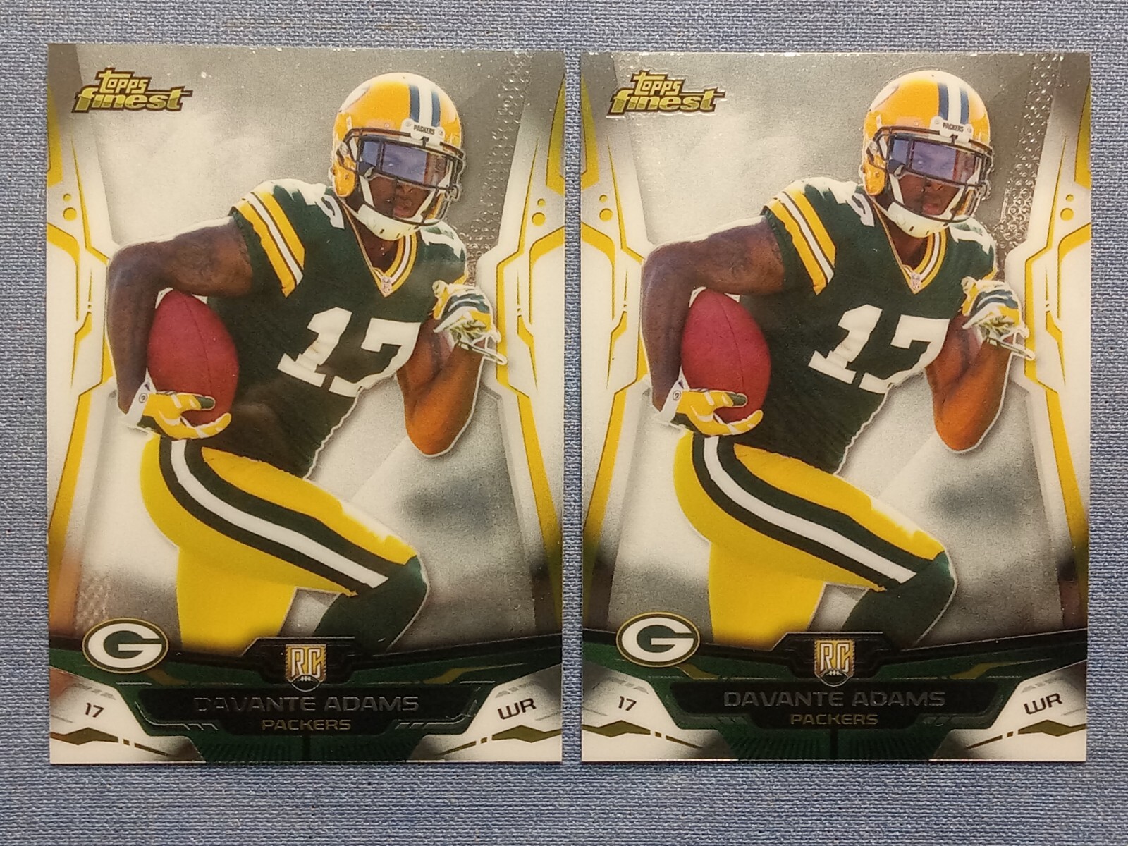 2014 TOPPS FINEST DAVANTE ADAMS ROOKIE PAIR PACK FRESH MINT!!! | eBay