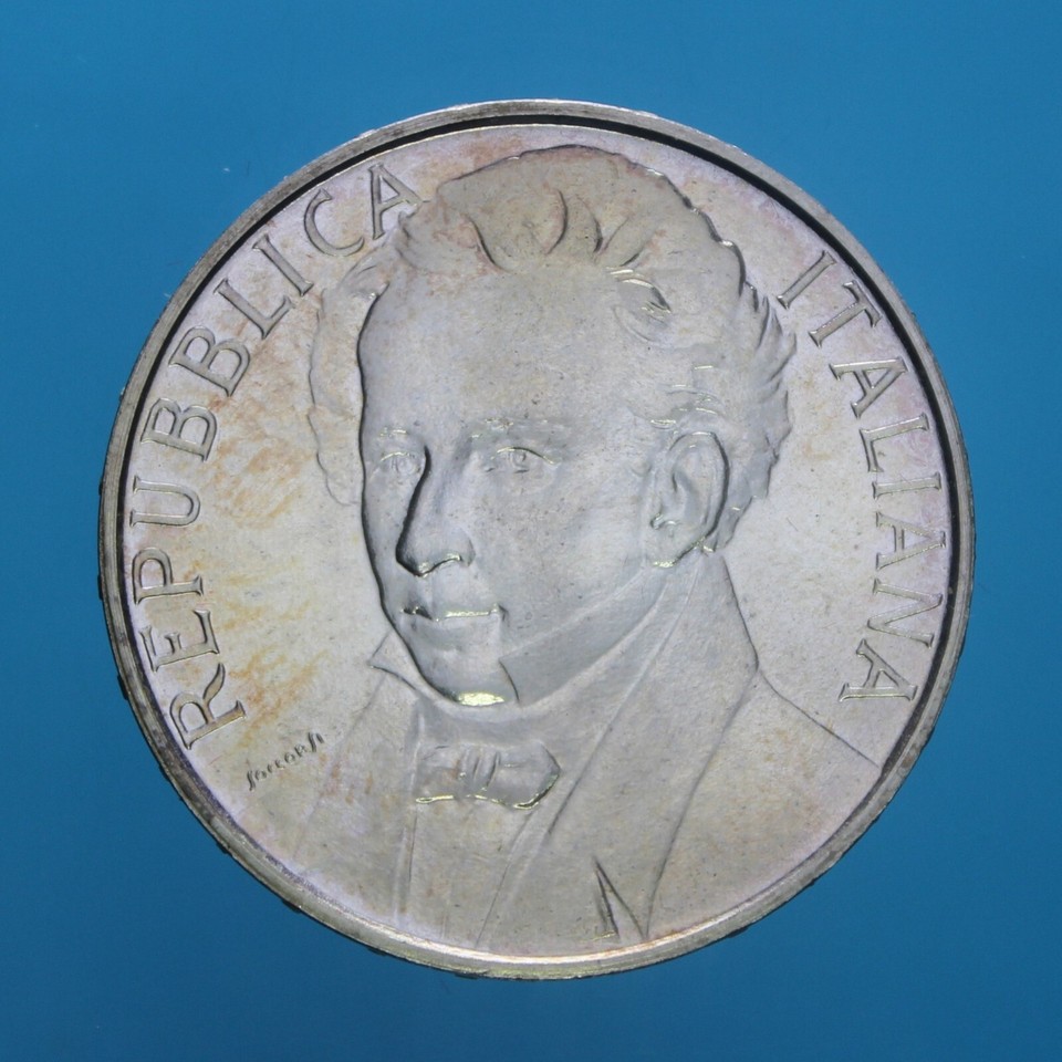 REPUBBLICA ITALIANA 500 LIRE 1987 GIACOMO LEOPARDI SILVER COIN FDC | eBay