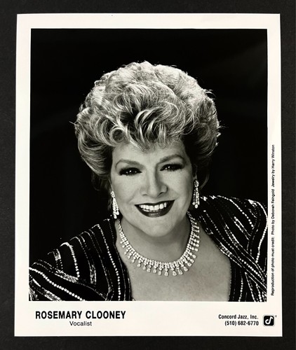 1980s Rosemary Clooney Jazz Vocalist Actress Glam Headshot Vintage ...