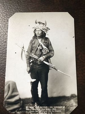 Apache little instigator of indian revolt at pine ridge 1890 tintype ...