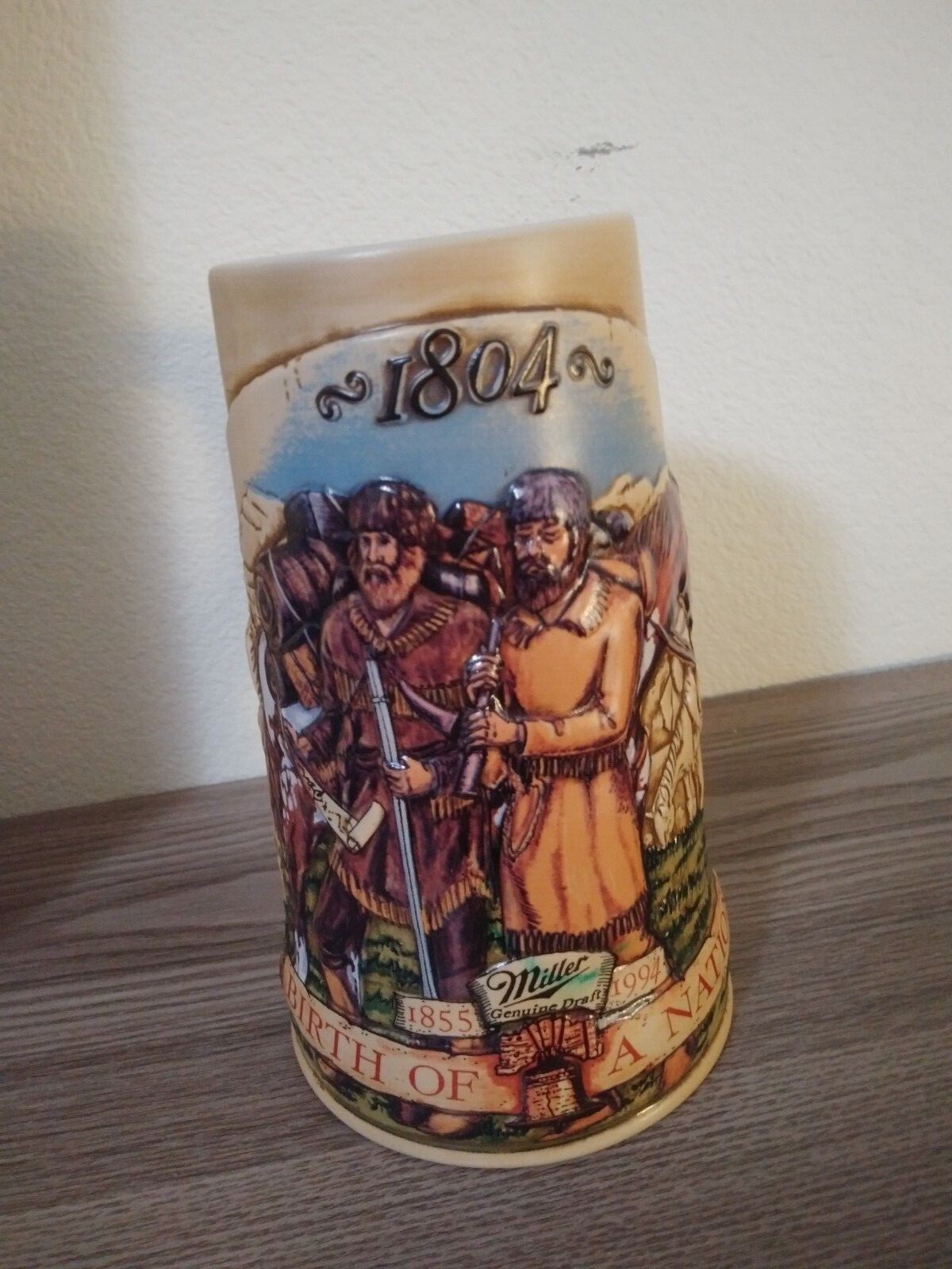 Miller Birth of a Nation 1804 Fourth In Series Beer Stein Mug Lewis and ...
