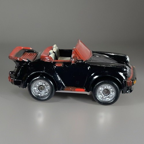 Micro Machines Porsche 911 Vehicle 1 1/4" Black Sports Car Galoob 1987 ...