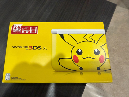 Nintendo 3DS XL Pokemon Yellow Pikachu Edition Handheld Game Console ...