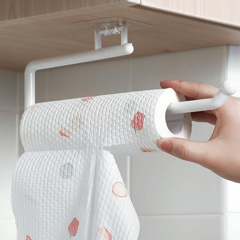 Kitchen Storage Paper Rack Roll Hanger Under Towel Cupboard Holder Unit ...