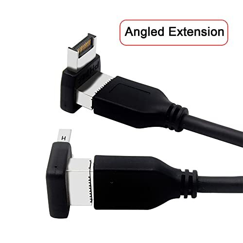 2pcs Overmold USB 3.1 Front Panel Header Male to Female -E Motherboard ...