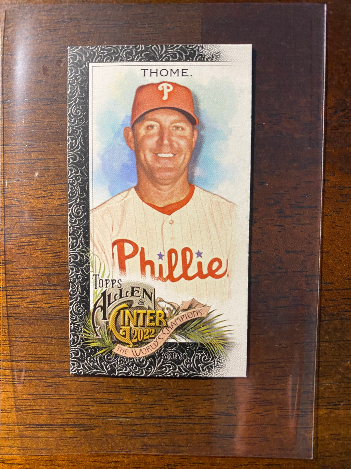 2022 Topps Allen & Ginter Jim Thome #232 Mini Black Border Philadelphia ...