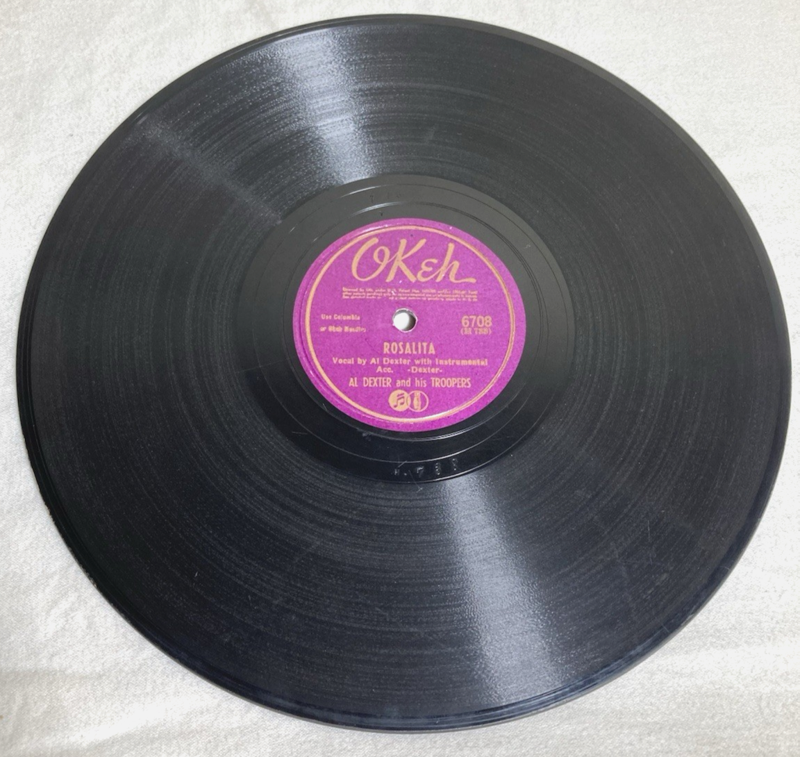 Al Dexter And His Troopers—Pistol Packin' Mama/Rosalita—10" 78 RPM Okeh ...