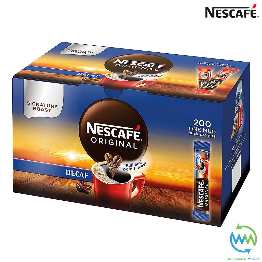 NESCAFE Original DECAF Individual COFFEE Sachets CUP Instant Sticks ...