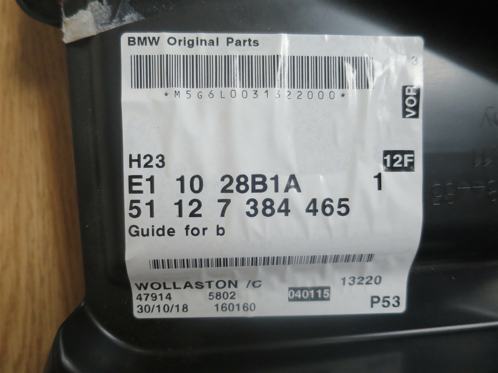 BMW 3 SERIES F30 LCI REAR BUMPER MOUNTING BRACKET LEFT !GENUINE ...