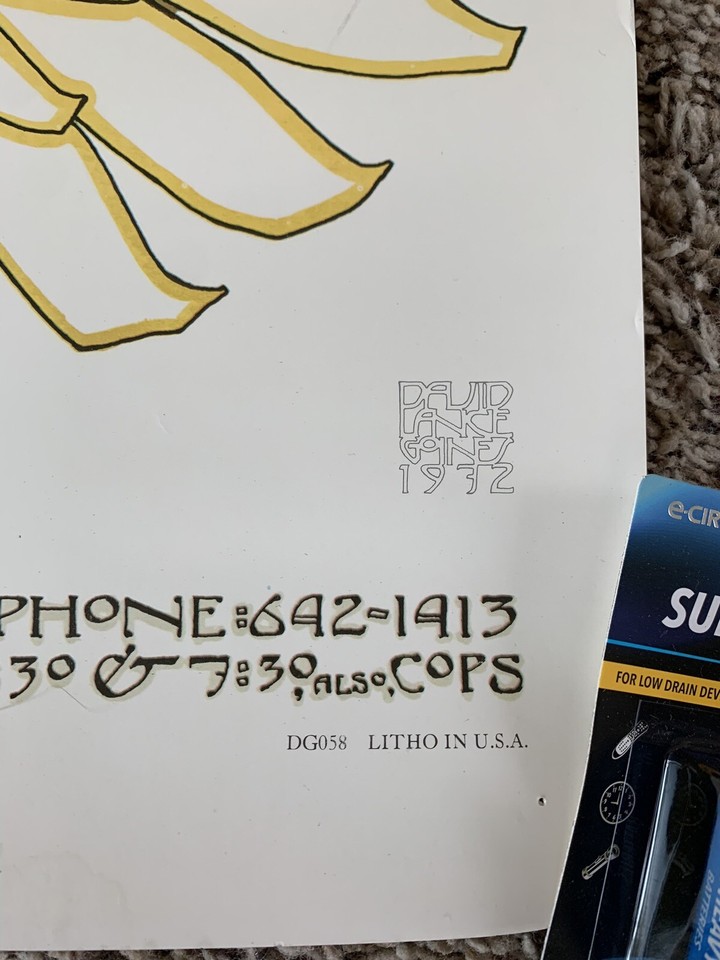 VINTAGE POSTER "The General" Buster Keaton 1926 David Lance Goines 1977 ...