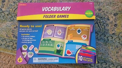 Lakeshore VOCABULARY Folder Games Pre K-K | eBay Australia