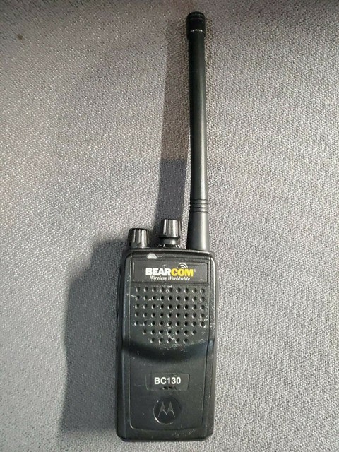 2 BearCom Motorola Bc130 VHF 5 Watt 16 Channel Two Way Radios for sale ...