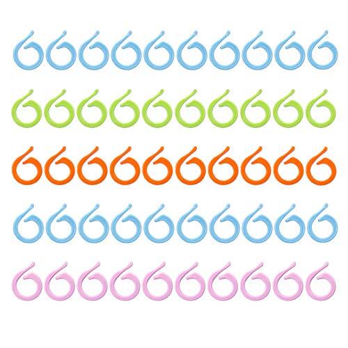 100 Pieces Stitch Marker Ring Row Counter Ring Knitting Counter Ring ...