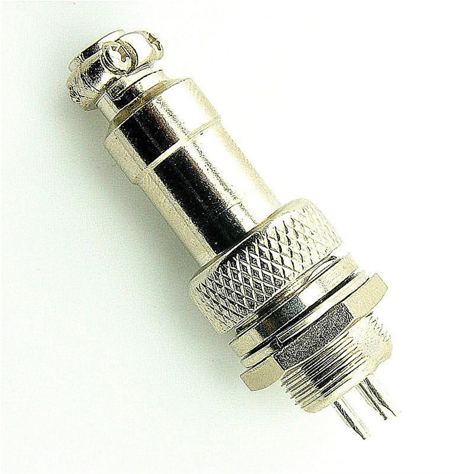 Aviation Plug GX12-3 3pin 12mm Male & Female panel Metal Connector | eBay
