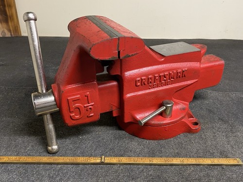Craftsman Swivel Bench Vise 391-5187 - 5-1/2” Jaws With Anvil All ...