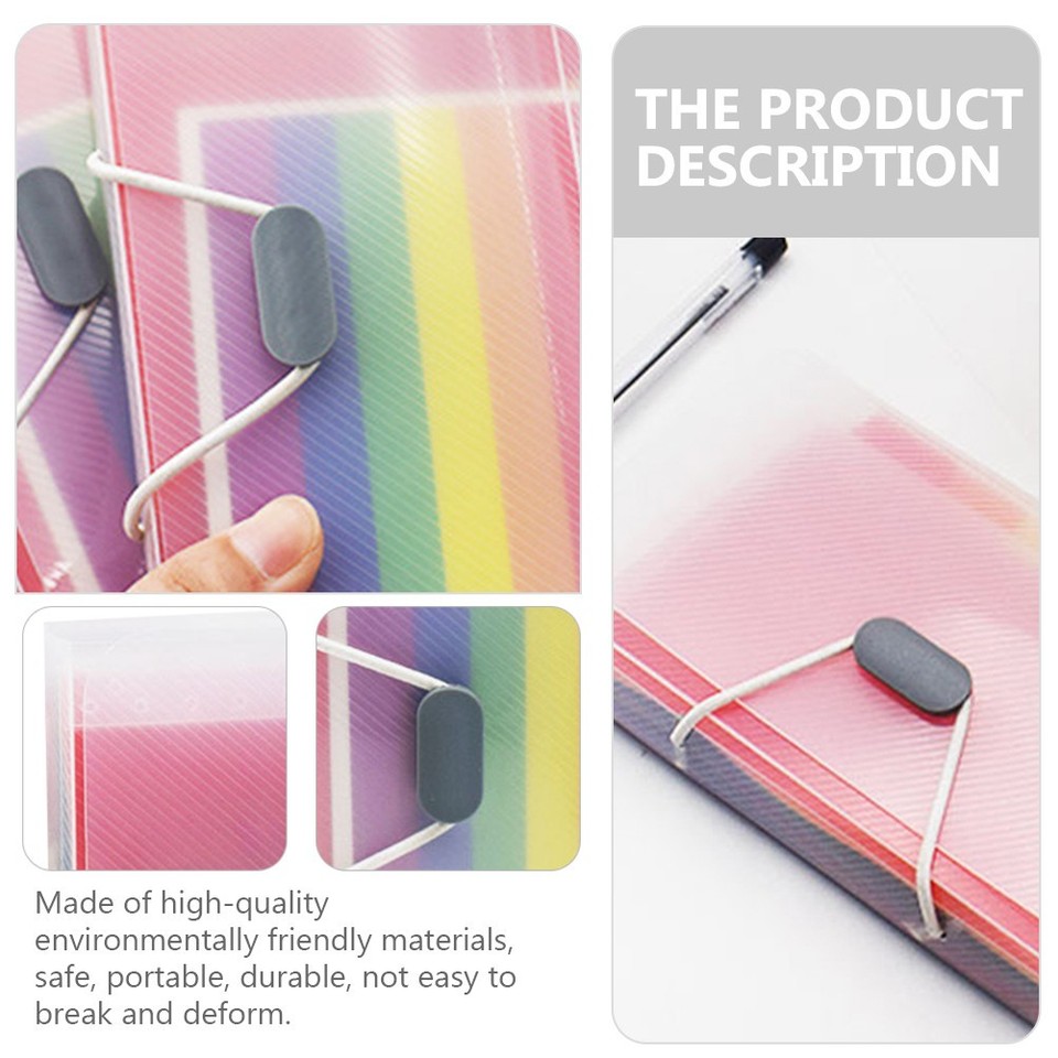 2 Pcs Small Expanding File Folder Receipt Organizer Document Organiser ...