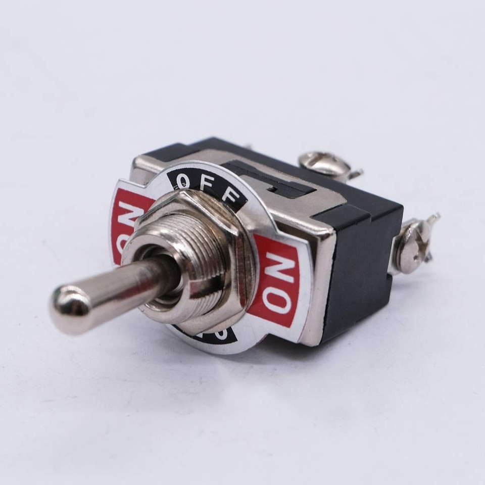 3Pcs Momentary Toggle Switch SPDT On/Off/On 3 Pin 3 Position 3 Way To ...