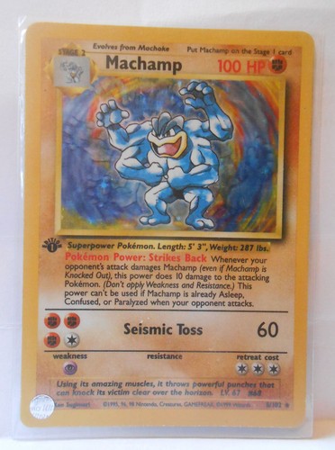 Machamp First Edition Pokemon Card | eBay