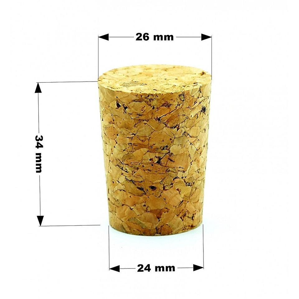 Cork Bung (pack of 5) - Tapered Cork Bung, Cork Plug, Cork Stopper ...