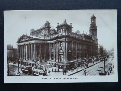 Manchester ROYAL EXCHANGE - Old RP Postcard by Grosvenor | eBay