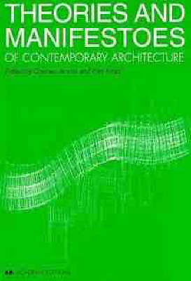 Theories and Manifestos of Contemporary Architecture by Karl Kropf ...