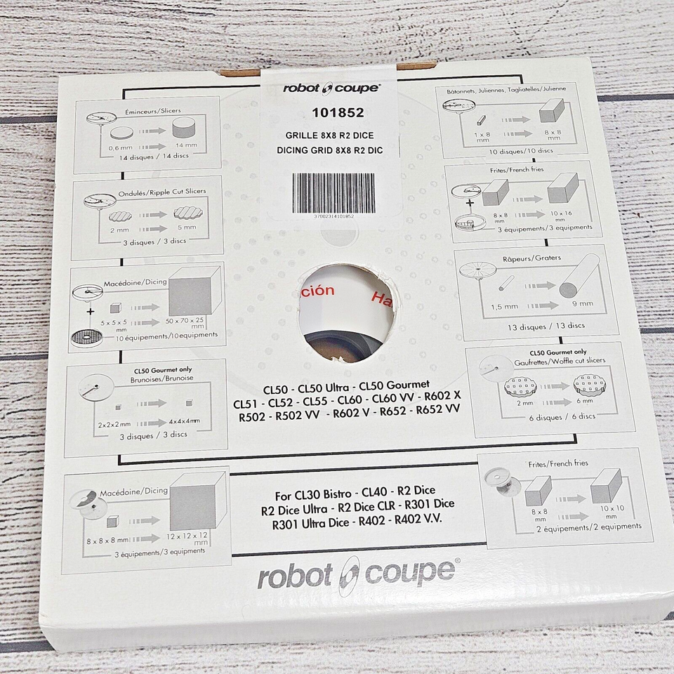 Robot Coupe 27264 Dicing Kit | Slicing Plate / Dicing Grid | 8 x8MM ...