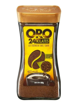4X Oro 24 Kilates Café Microesferas Instant Coffee w/Microspheres 160g ...