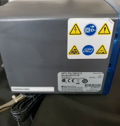 Steris Corporation Acu-SinQ 2 Chemical Dosing System Model# MDCS-04 ...