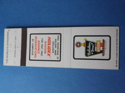 HOLIDAY INN WINDSORS RESTAURANT ALBION MICHIGAN MATCHBOOK HOLIDEX ...