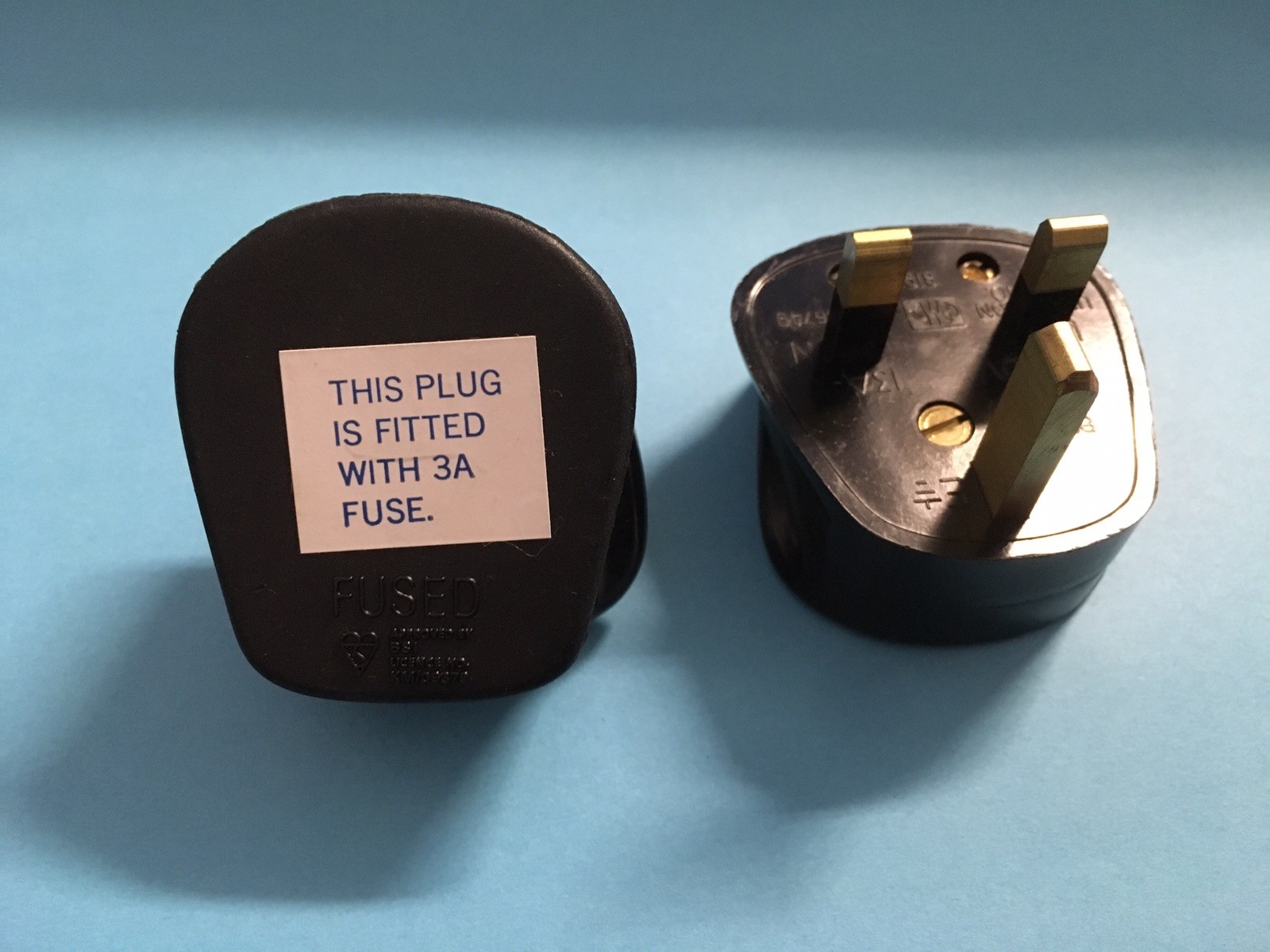 2 Stück UK GB Stecker England British Netzstecker 3pol Schraubkontakt ...