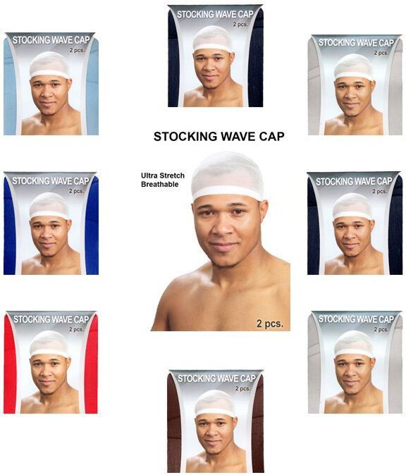 Stocking Wave Cap for Unisex Headwrap 2 Pcs/ Pack - Ultra Stretch ...