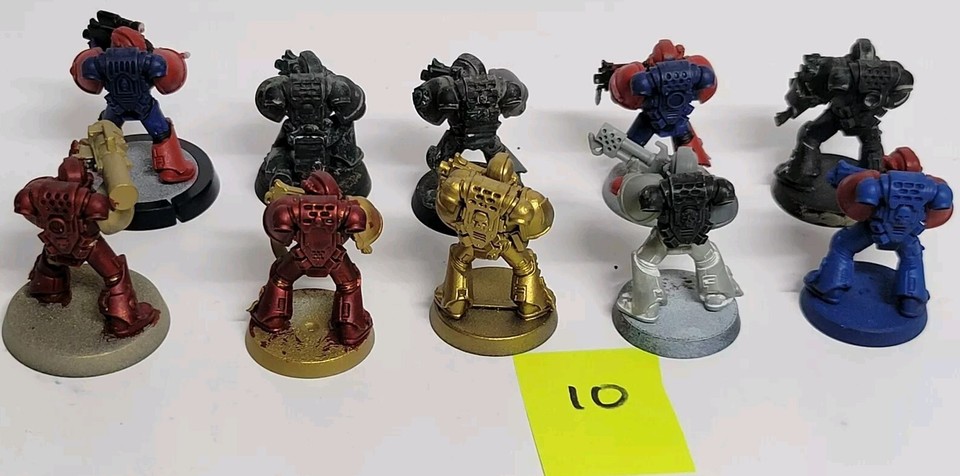 Warhammer 40k Space Marines Tactical Squad (Missile Launcher & Flamer ...